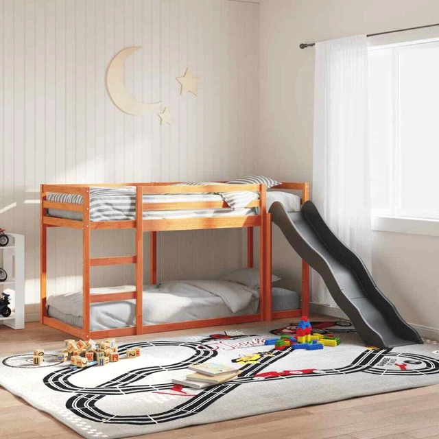 LIT SUPERPOSÉ AVEC toboggan et échelle sans matelas 90x190 cm EUR 569 ...