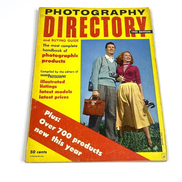 PHOTOGRAPHY DIRECTORY BUYERS Guide 1955 Popular Photography Magazine ...