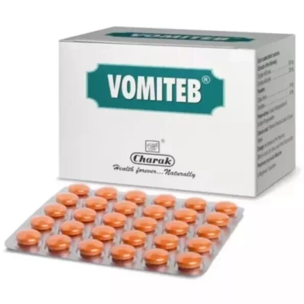 CHARAK VOMITEB TABLETS 300 Tab (10 x 30 Tabs) Help During Vomiting 2026 ...