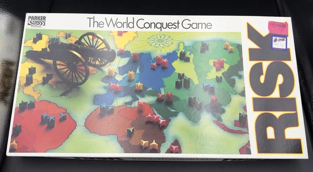 RISK THE WORLD Conquest Military Board Game Parker 1982 Strategy Game ...