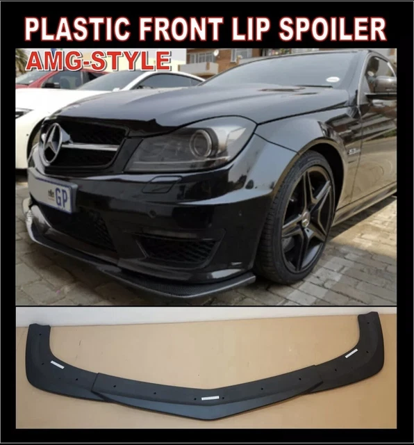 MERCEDES BENZ C63 amg w204 front Lip Splitter £150.00 - PicClick UK