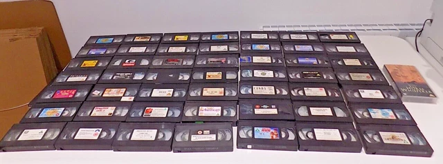 BUNDLE OF 50X Various VHS Tapes Pre-recorded UNTESTED Sold as Spares ...