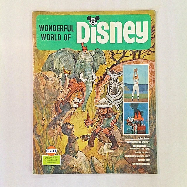 VINTAGE 1970 WONDERFUL World of Disney Magazine Vol 2 No 1 Afrique ...