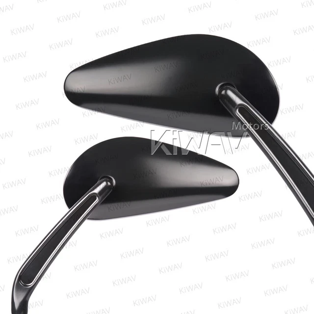 Kiwav Oem Replacement Teardrop Mirrors Black For Triumph Cruisers A
