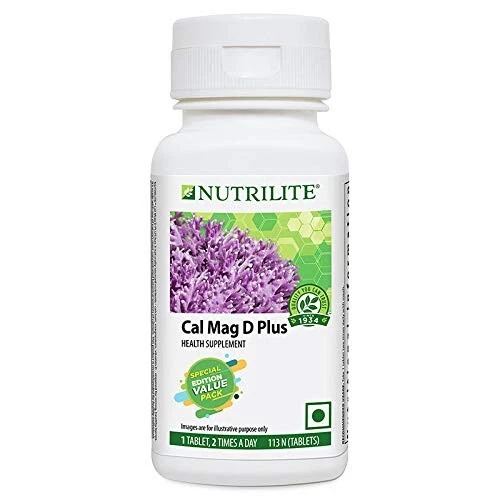 NUTRILITE AMWAY ALFALFA Calcium Plus - 113 Tablets - Bone Health ...