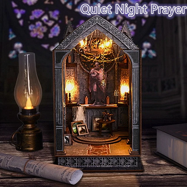 BOOKSHELF SET MICRO Assembly Model Gothic Architecture House DIY ...