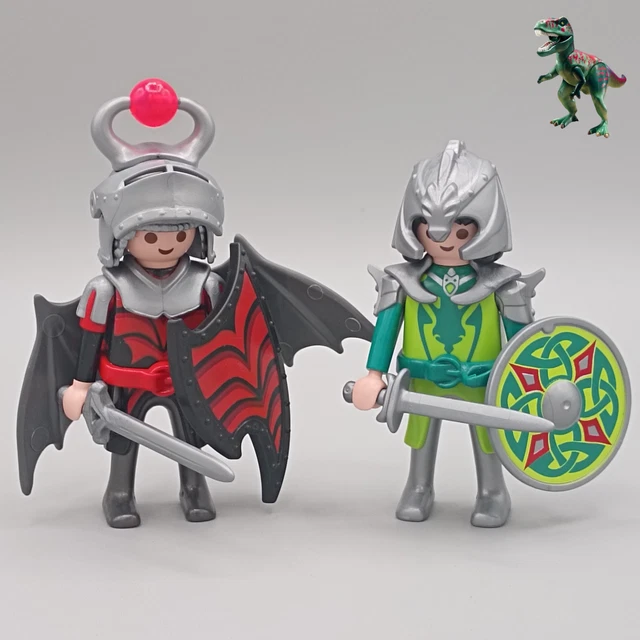 PLAYMOBIL DUEL KNIGHTS 4912 Duo Pack Guerrier Médiéval Dragon Knight's ...