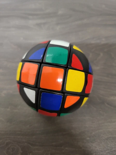 ROUND RUBIK'S SPHERE Vintage Rare cube 80's Magic Ball Round circle Toy ...