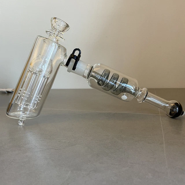 GLASS HOOKAH FREEZE Pipes Coil Bubbler Bongs Percolator Filter Hand ...
