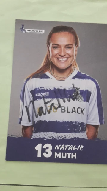 AUTOGRAMMKARTE MSV DUISBURG Natalie Muth 2023-2024 EUR 2,49 - PicClick DE