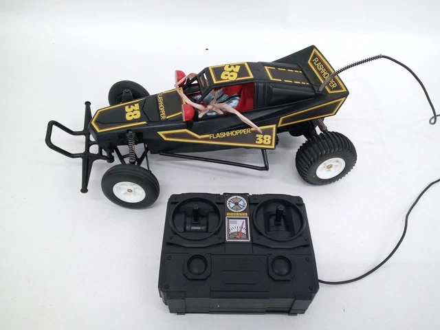VINTAGE / RETRO Tethered RC Flashhopper Buggy Car with Remote ...