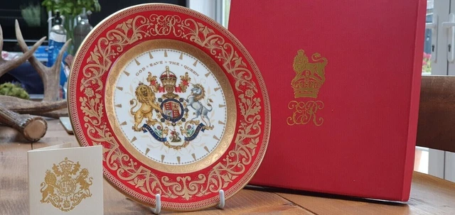 ROYAL COLLECTION TRUST Queen Elizabeth II Plate 60th Diamond Jubilee ...