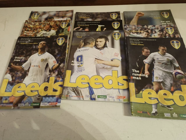LEEDS UNITED PROGRAMME Collection 2007/08 £3.83 - PicClick UK