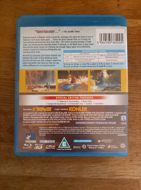 BLU-RAY - GRAND Canyon Adventure River at Risk 3d Blu-Ray Robert ...