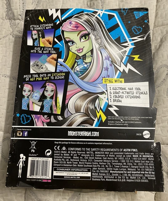 MONSTER HIGH G2 Voltageous Hair Frankie Stein Doll - NIB $25.00 ...