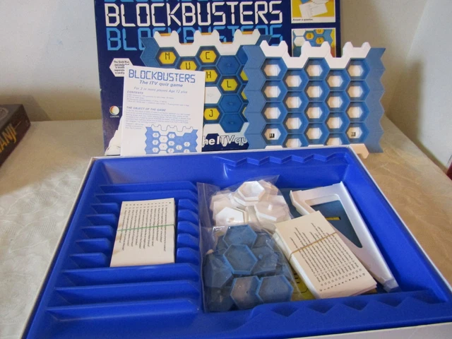 VINTAGE BOARD GAME Blockbusters ITV Quiz Game Waddingtons 1982 Complete ...