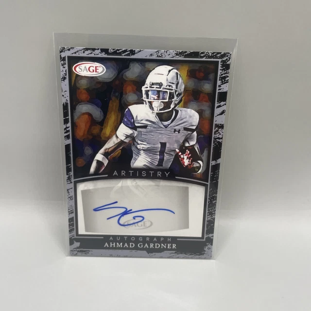 2022 SAUCE SAGE Ahmad Gardner recrue auto A-AG NY Jets TC3230 EUR 14,41 ...