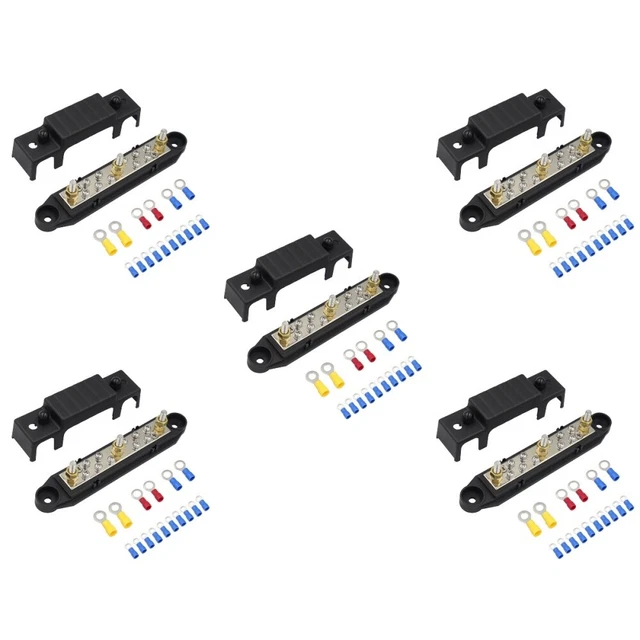 5 SETS DISTRIBUTION Terminal Bus Bar Strips Battery Block Fuse Box ...