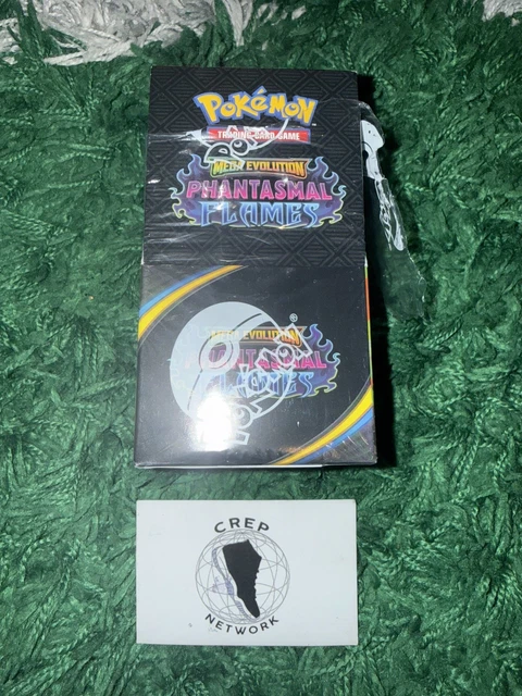 POKÉMON TCG MEGA Evolution Phantasmal Flames Half Booster Box Partially ...