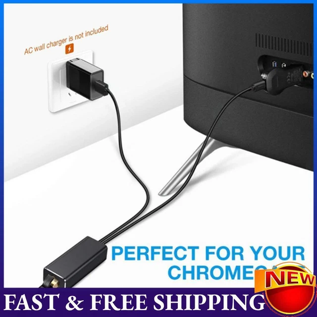 MICRO USB POWER to RJ45 100Mbps Adapter for Chromecast/TV Stick TV ...