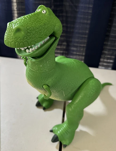 DISNEY PIXAR REX-TOY Story4 2022 Mattel Talking Big 11" Tall 18” Long 7 ...