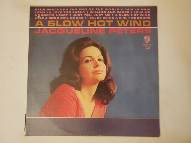 JACQUELINE PETERS - A Slow Hot Wind (Vinyl Record LP) $11.99 - PicClick CA