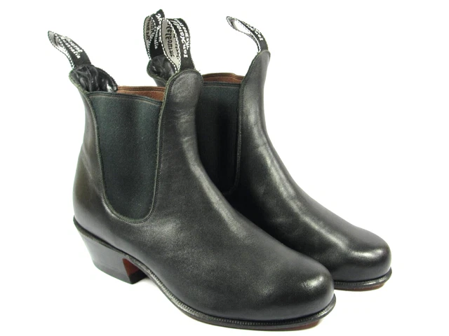 IAN HAROLD BRONCO Cuban Heel Black Boots Au4.5 Us5.5 Eu37.5 £139.34 - PicClick UK