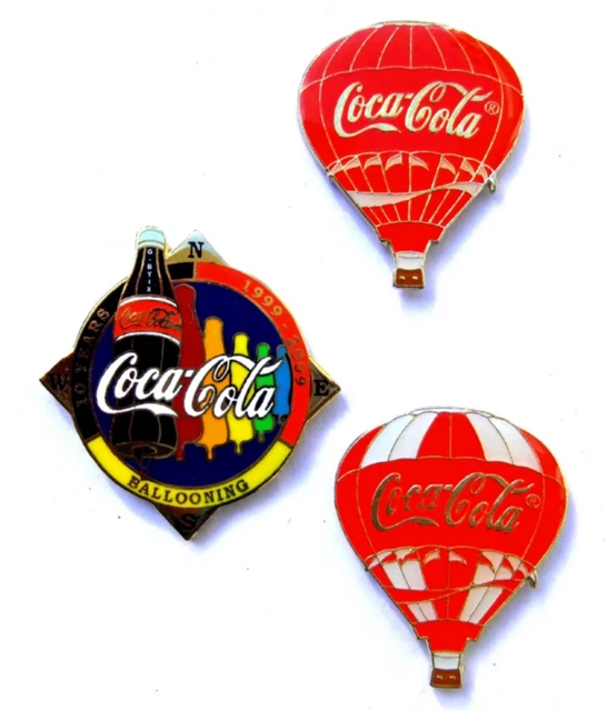 BALLOON PIN / Pins - COCA COLA / 3 PINS!!!!!!!!!!!!!! £5.21 - PicClick UK