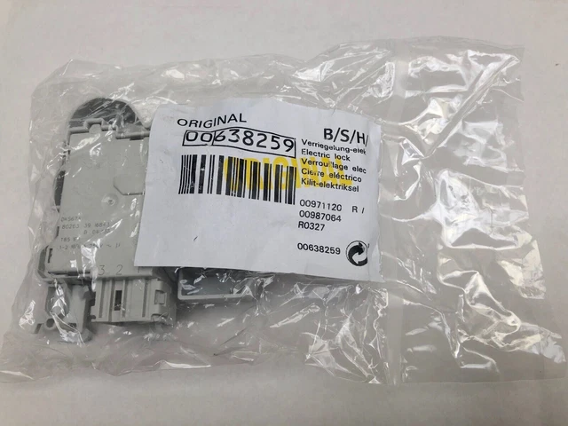 BOSCH SERIE | 6 Washing Machine Door Lock Switch WAW28420SG/19 ...