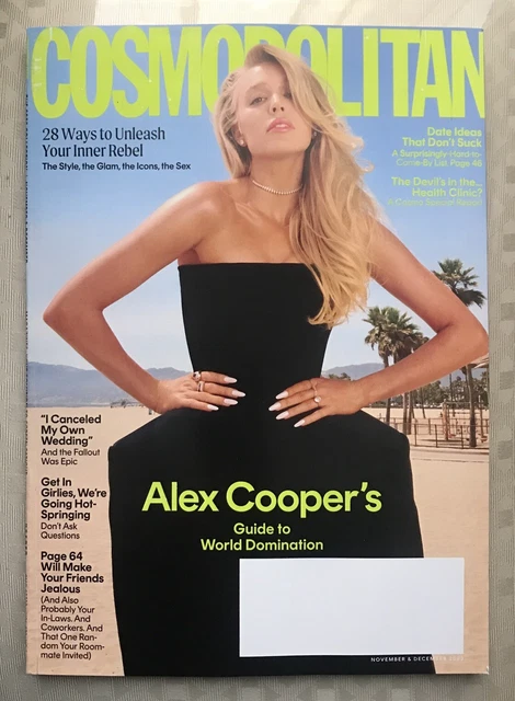 COSMOPOLITAN MAGAZINE NOVEMBER 2023 ALEX COOPER Jacob Elordi Elias ...