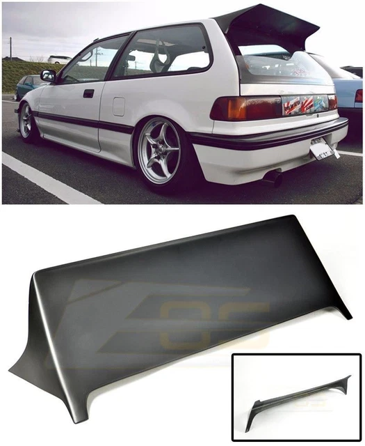 FOR 88-91 HONDA Civic EF9 J's Style Rear Roof Wing Spoiler - Brake ...