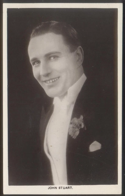 ACTOR JOHN STUART. Vintage Picturegoer (54b) Real Photo Postcard. Free UK p&p £3.95 - PicClick UK