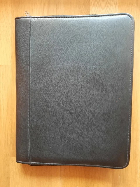 SCHREIBMAPPE - KONFERENZMAPPE - Dokumentenmappe A4 - Mappe schwarz EUR ...