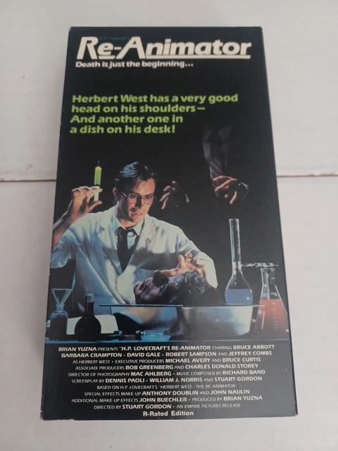 RE-ANIMATOR VHS TAPE Movie 1986 Vestron Video Horror. £96.37 - PicClick UK