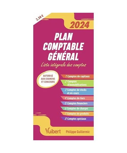 PLAN COMPTABLE GÉNÉRAL 2024-2025: Liste intégrale des comptes ...