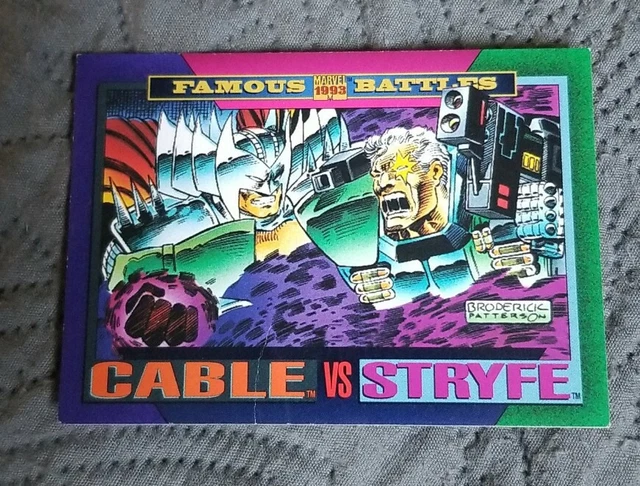 CARTE CÂBLE VS STRYFE 1993 SKYBOX MARVEL Famous Battles #146 EUR 1,66 ...