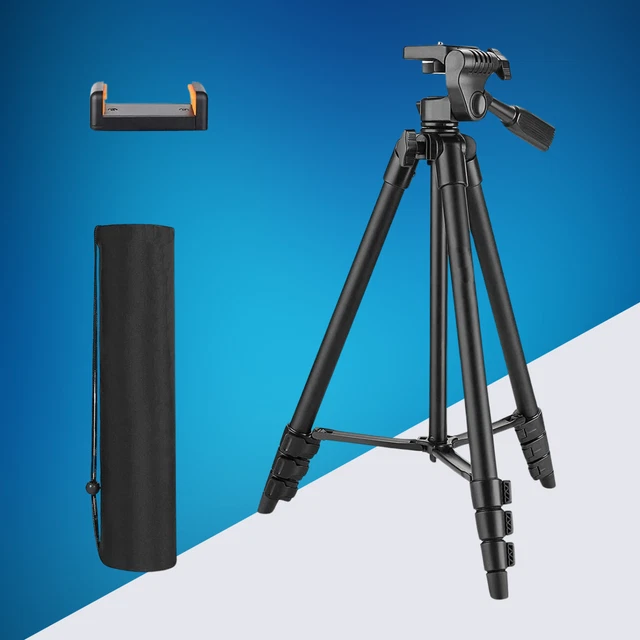 KAMERASTATIV FOTOSTATIV DREIBEINSTATIV Reisestativ höhenverstellbar 360 ...