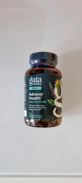 GAIA HERBS, ADRENAL Health, Daily Support, 120 Liquid Phyto-Caps,Expiry ...
