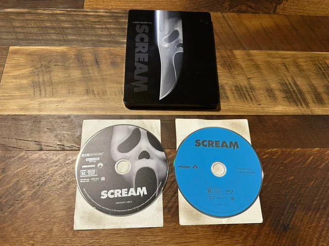 SCREAM 4K ULTRA HD/Blu ray*Paramount*Steelbook*2 Disc*90's Horror*No ...