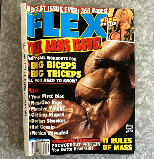 FLEX MAGAZINE JUNE 2002 Vintage Bodybuilding w/ Lisa Dulovic Lee Priest ...