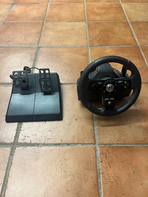 LOGITECH DRIVEFX RACING Wheel And Pedals For Xbox 360 G-X3E10 *Faulty ...