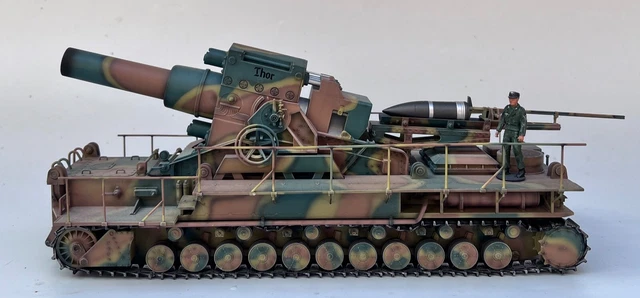 1:35 MÖRSER KARL-GERÄT 040/041 THOR Trumpeter Model Kit gebaut pro ...