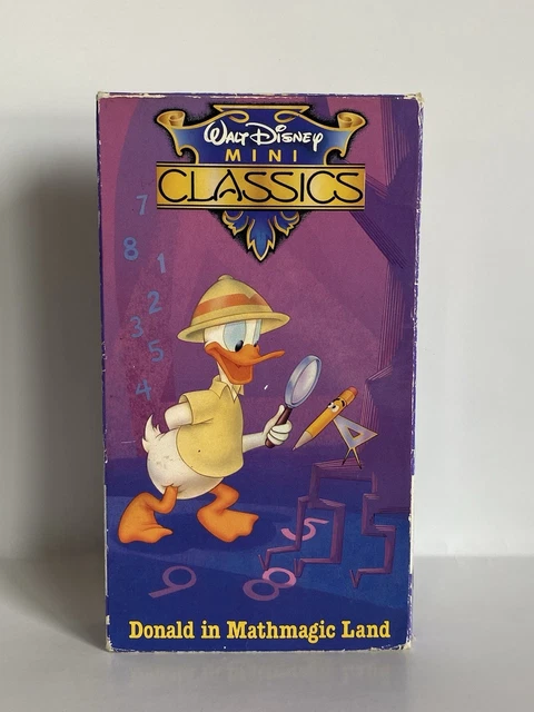 WALT DISNEY MINI Classics - Donald in Mathmagic Land (VHS, 1991) £2.66 - PicClick UK