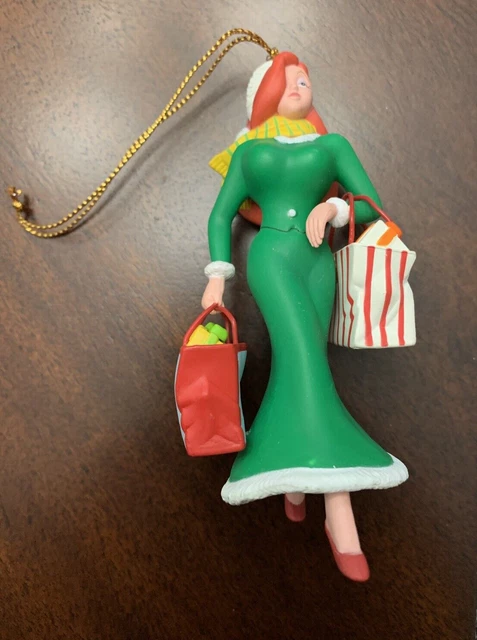 DISNEY JESSICA RABBIT Who Framed Roger Rabbit Ornament Shopping Green ...
