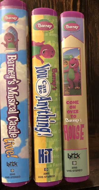 BARNEY VHS LOT 3x Barney’s Musical Castle House You Can Be Anything EUR ...