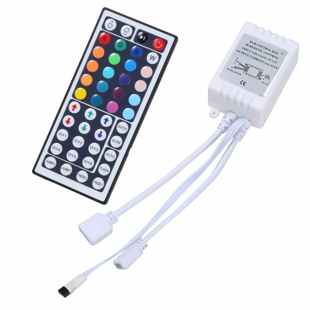44 KEY IR Remote Controller RGB Control Box For LED 3528/5050 RGB Strip ...