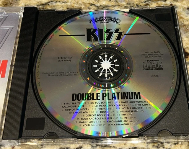 KISS- DOUBLE PLATINUM Cd 1978 Casablanca Records 824 155-2 M-1 £12.19 ...