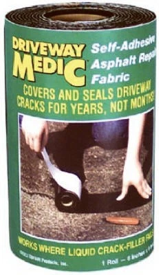 ADHESIVE ASPHALT/BLACKTOP REPAIR Fabric, 6-In. x 9-Ft. - 609MD £23.94 ...