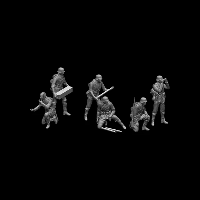 WW2 GERMAN ARTILLERY Crew Full Set Soldiers 1/35th Resin Printed £21.25 ...