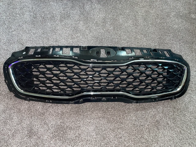 2020 2021 2022 Kia Sportage Front Upper Grille Grill Black Chrome 86355 ...